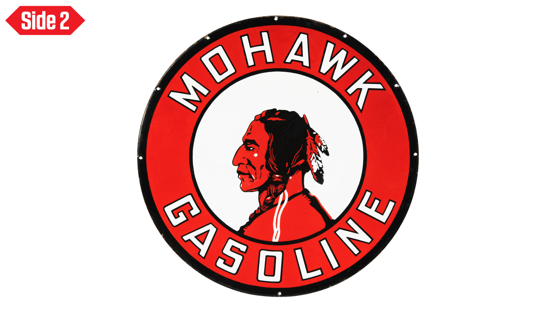 Mohawk Gasoline Sign DSP 27.5 Inches at The Road Art Collection 2016 as ...