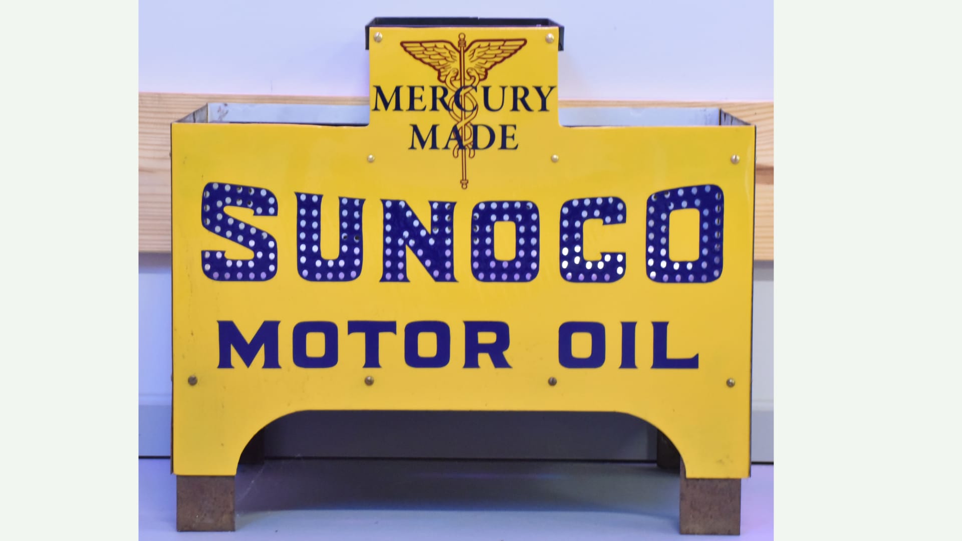 Mercury Made SUNOCO Porcelain Oil Display 30x26x20 at Indy Road Art ...