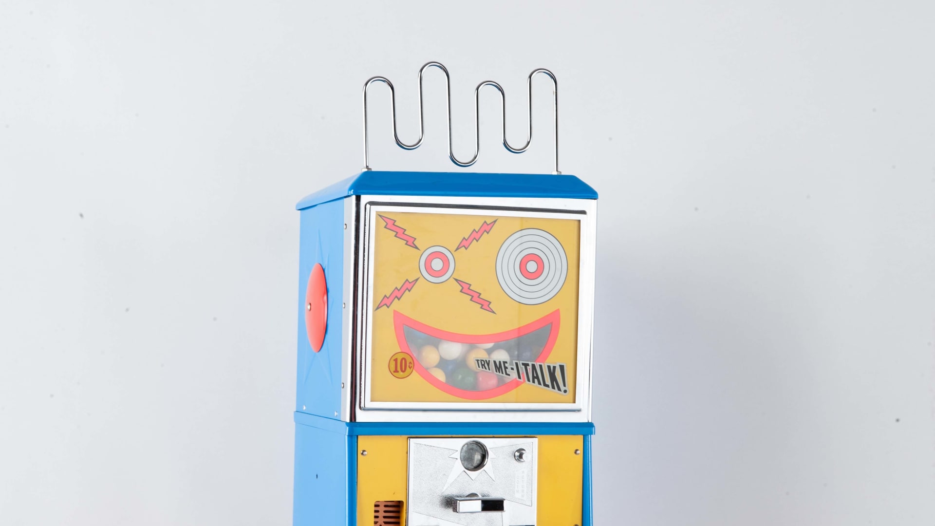 Robot Talking Gumball Machine, Restored at Harrisburg Road Art 2019 as ...