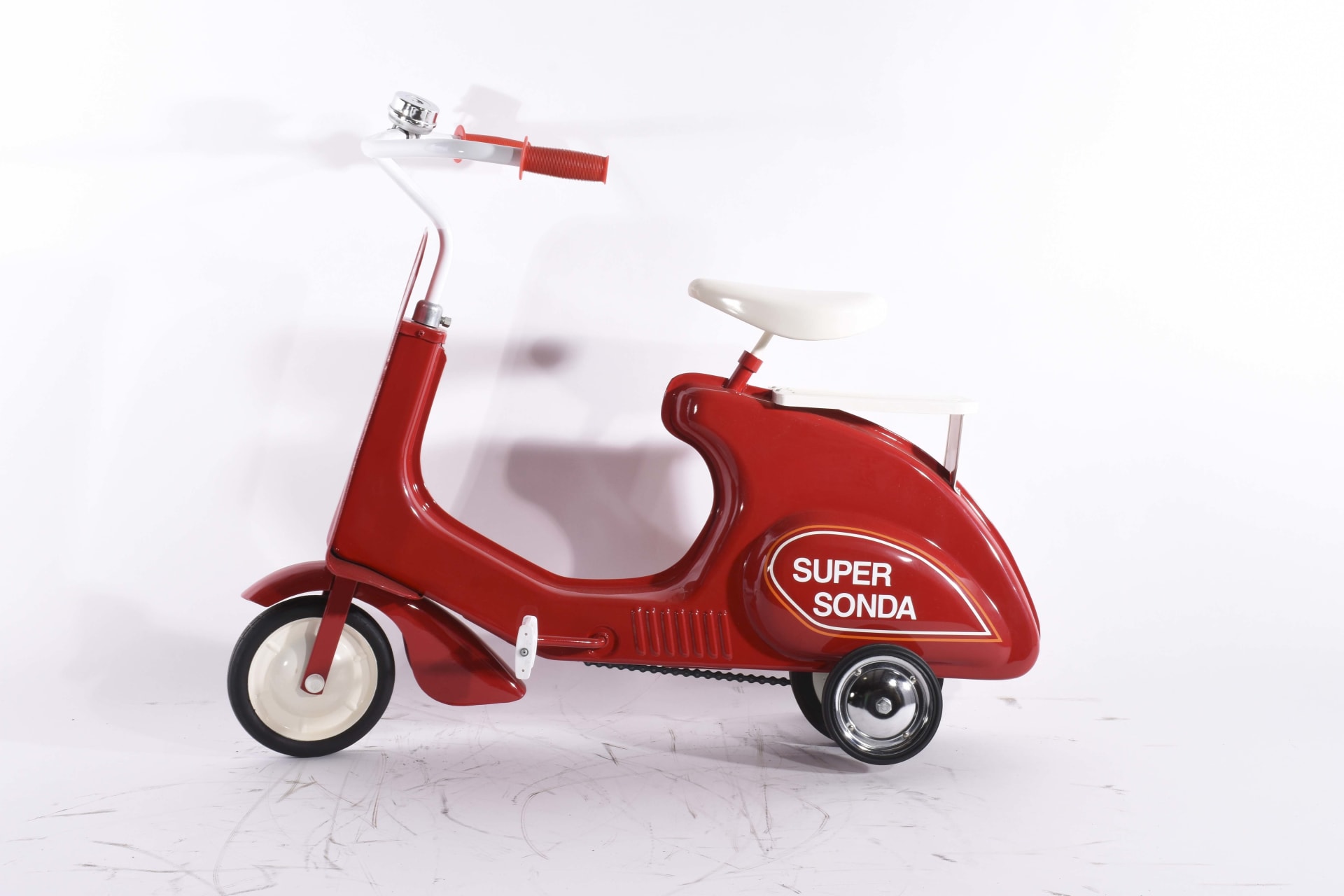 Restored 1950s Garton Super Sonda Pedal Scooter, Chain Drive 37x13x29 ...