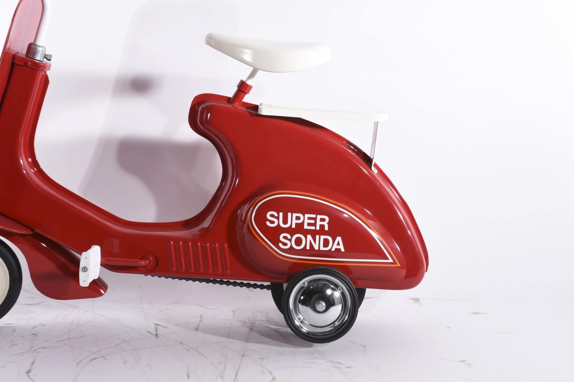 Restored 1950s Garton Super Sonda Pedal Scooter, Chain Drive 37x13x29 ...