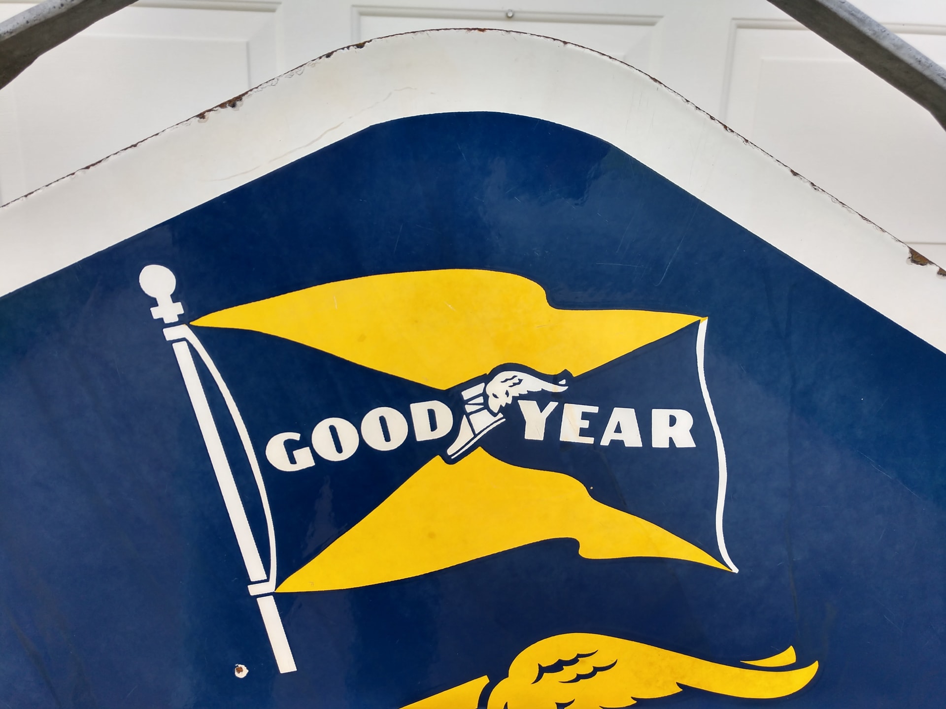 Original 1950s Goodyear Double-Sided Porcelain Sign 53x31x1 at ...