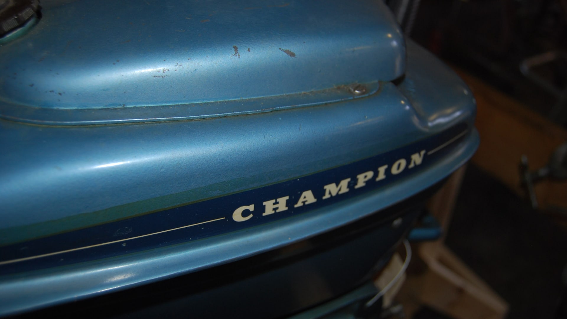 Champion Blue Ribbon Outboard Boat Motor at Indy Road Art 2018 as J146 ...