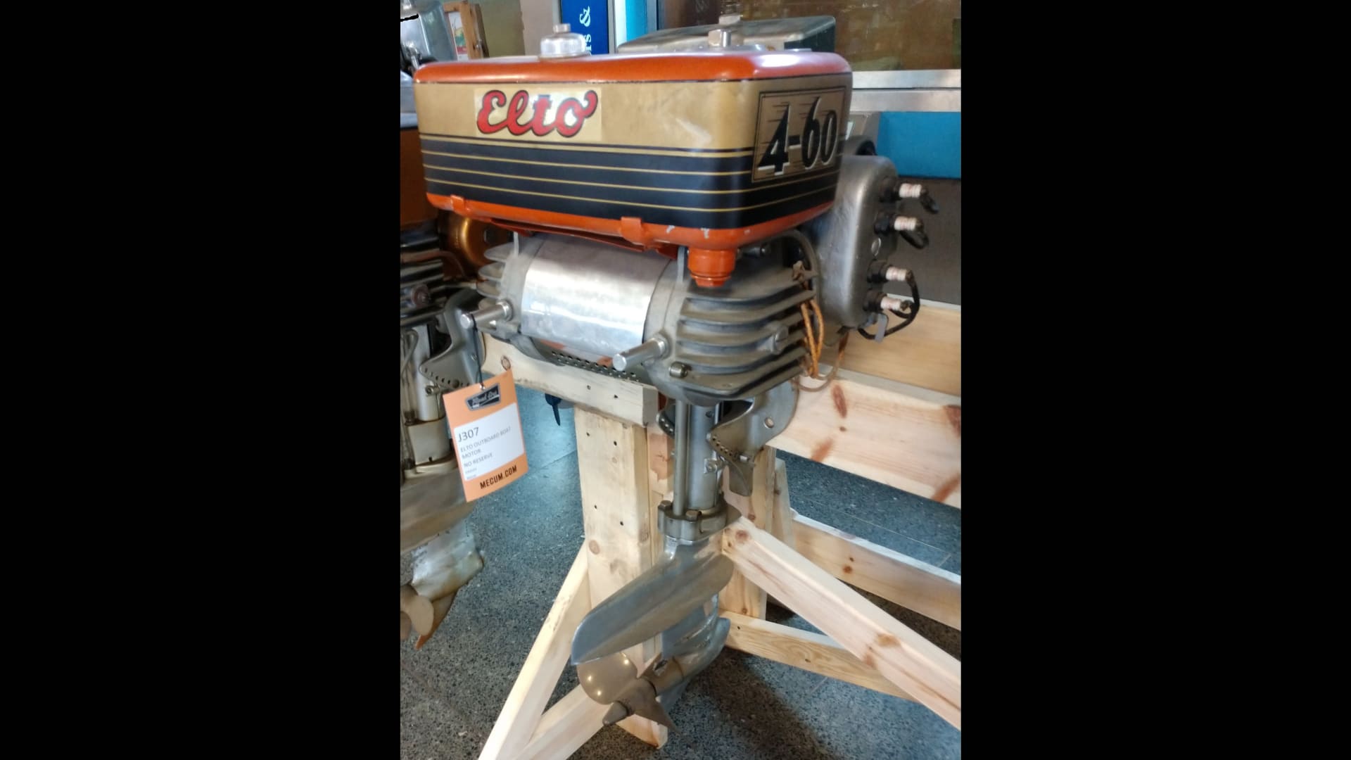 Evinrude 460 Racing Outboard Boat Motor at Indy Road Art 2018 as J307 ...