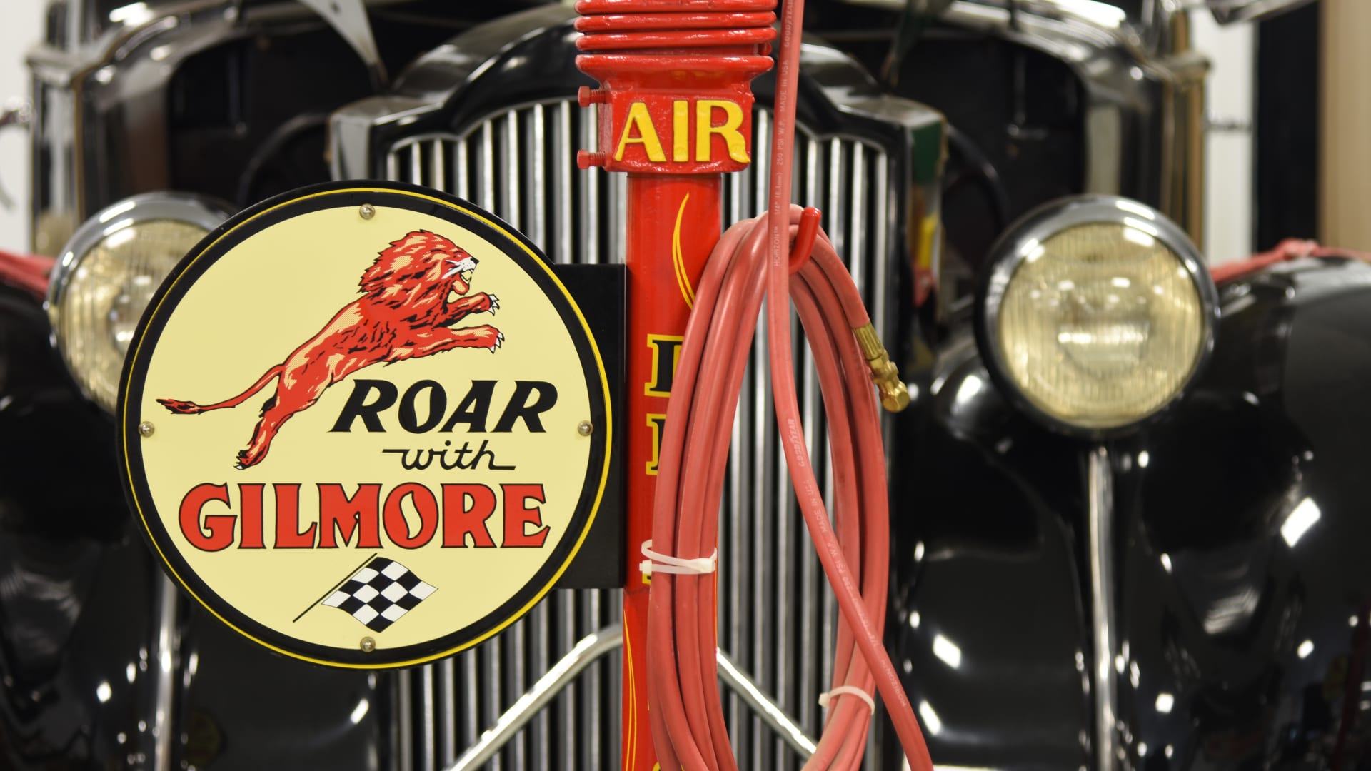 Air Pump W/attached Gilmore Sign Restored Reproduction 92x17x9 at Indy ...
