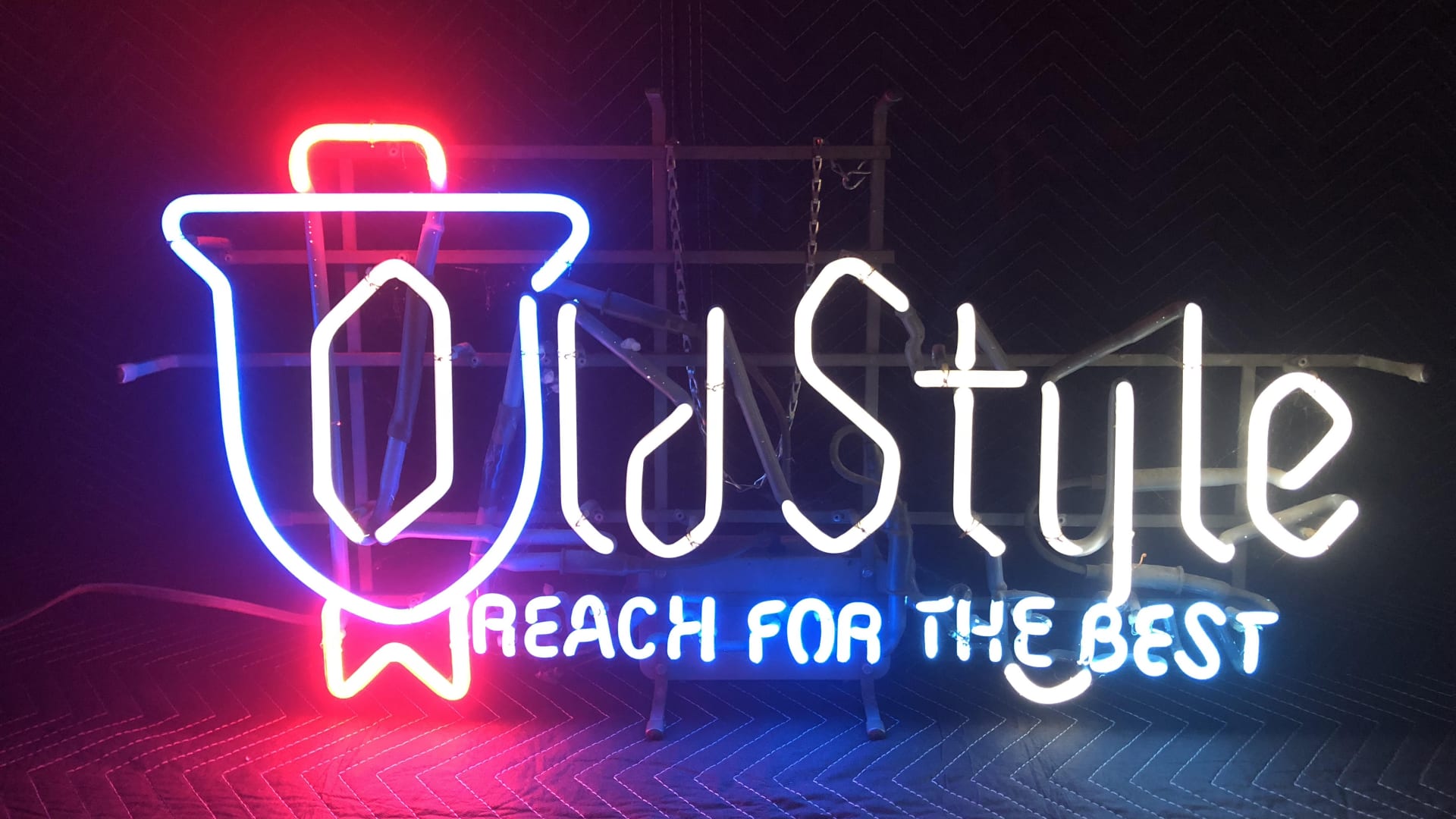 1960s Vintage Old Style Beer, Single-Sided Neon 33x17 at Indy Road Art ...