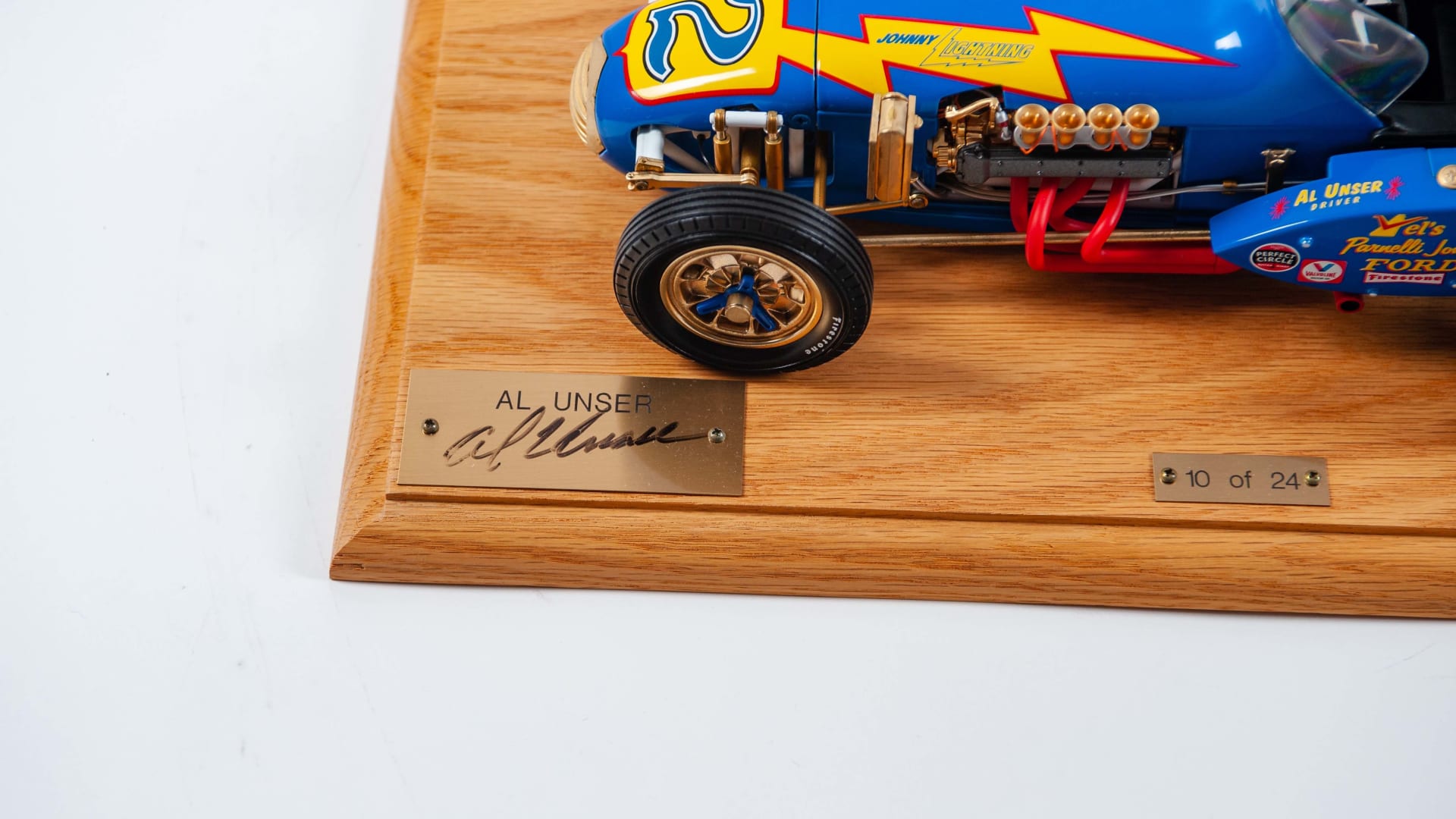 1970 Al Unser Autographed Model Car at Indy Road Art 2021 as P377 ...