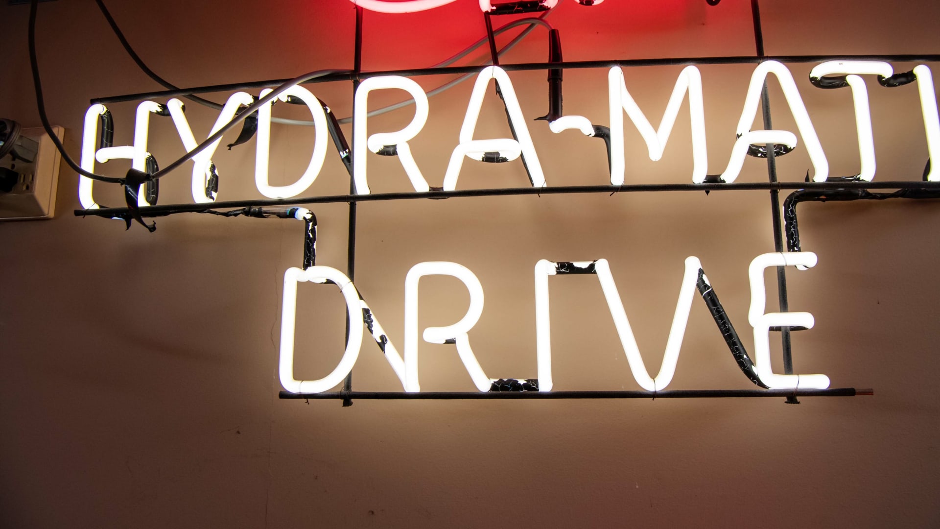 Gm Hydramatic Drive Window Neon Sign At Indy Road Art 2022 As B124