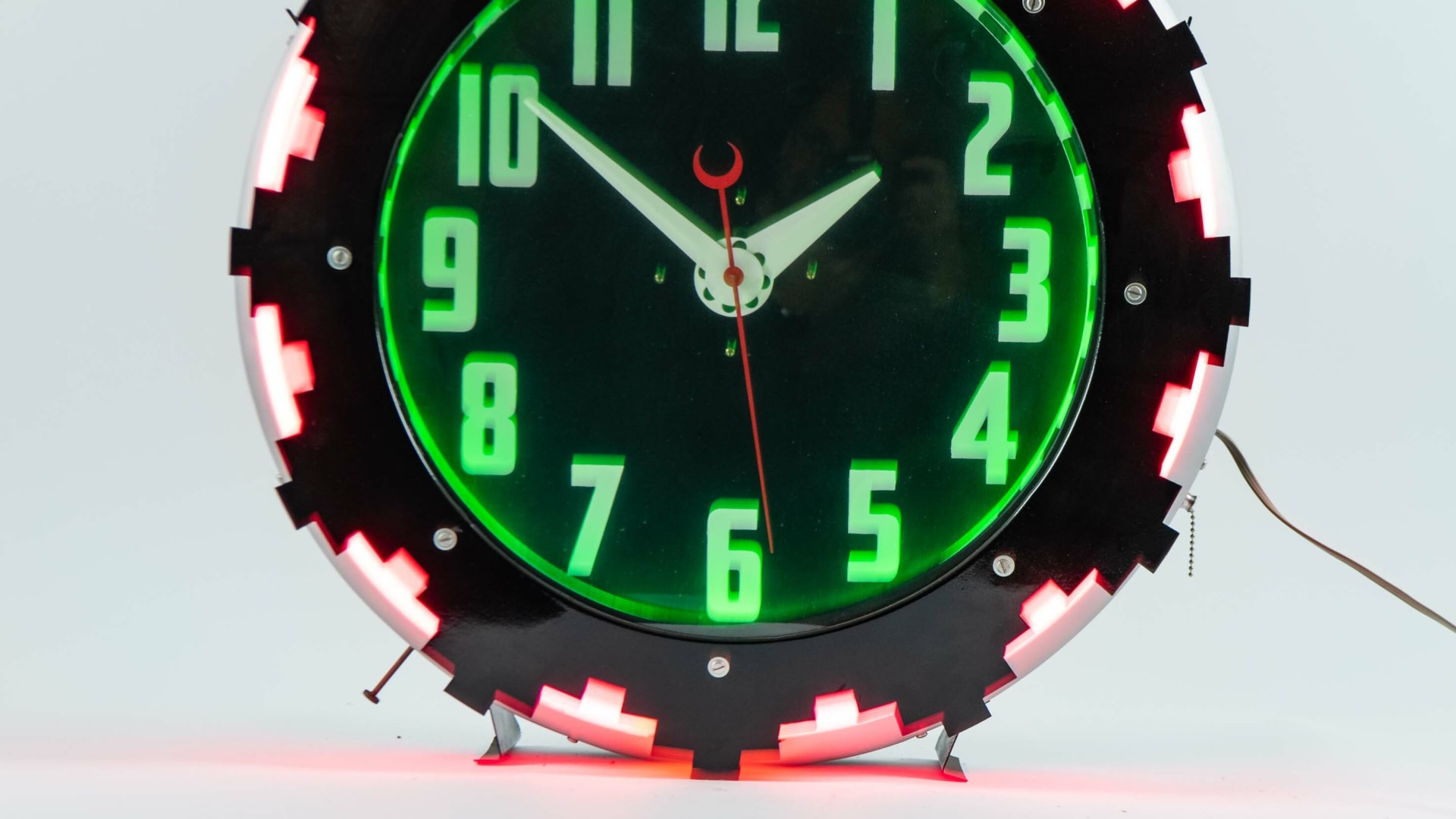 Aztec Light-Up Neon Clock at Indy Road Art 2022 as B151 - Mecum Auctions