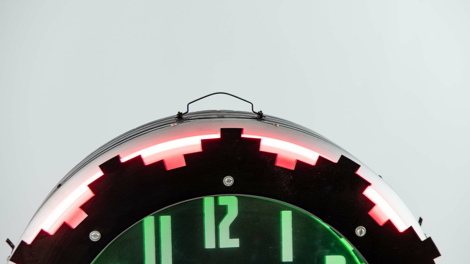 Aztec Light-Up Neon Clock at Indy Road Art 2022 as B151 - Mecum Auctions