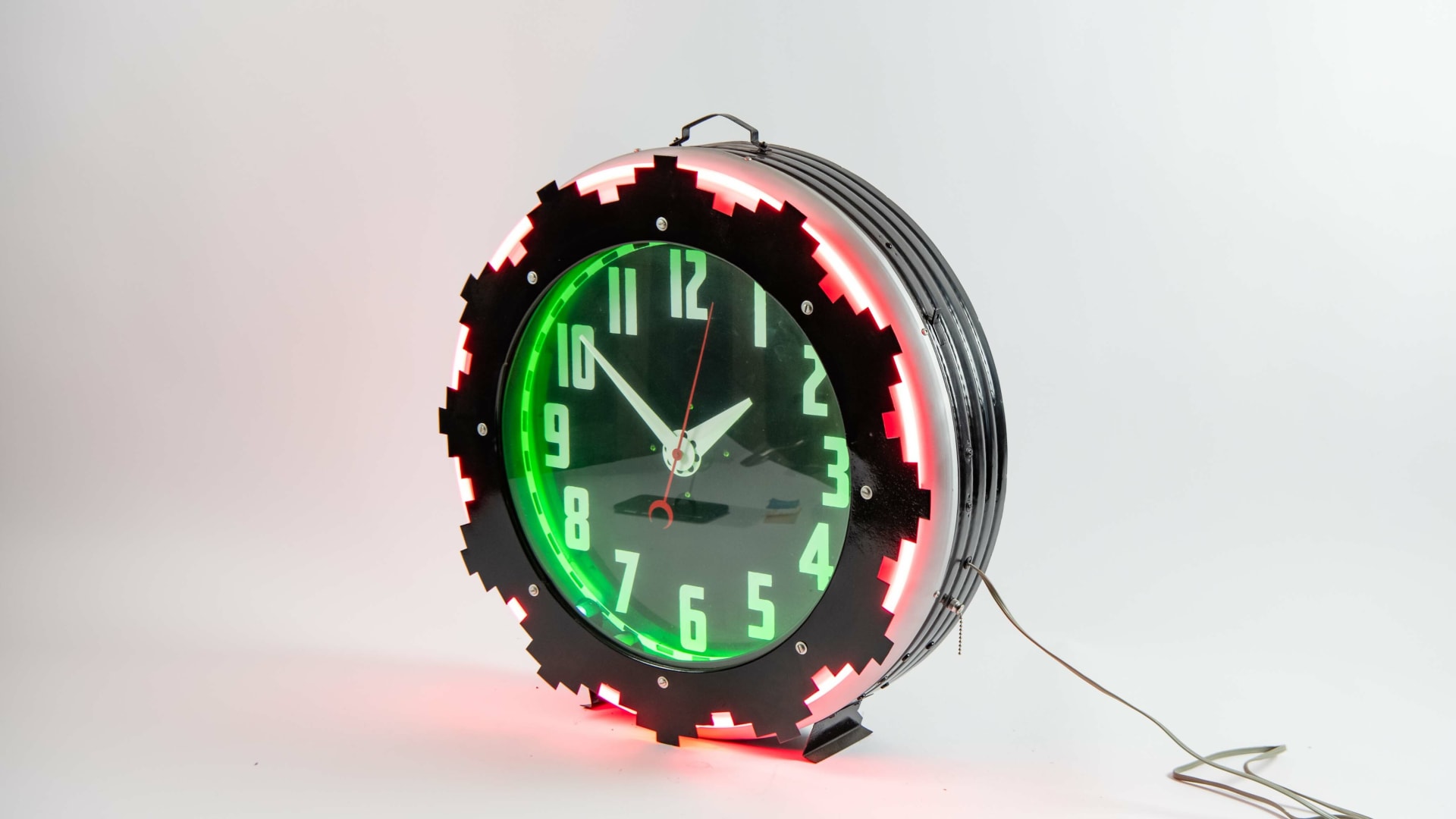 Aztec Light-Up Neon Clock at Indy Road Art 2022 as B151 - Mecum Auctions