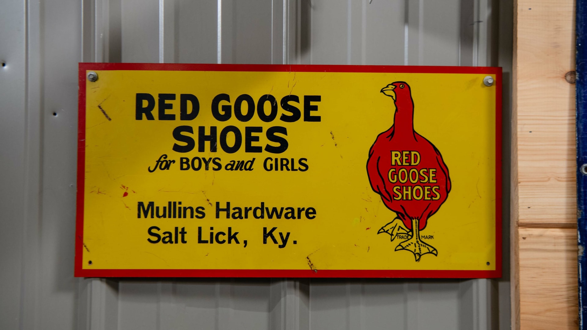Red Goose Shoes Single-Sided Tin Sign at Indy Road Art 2022 as E318 ...