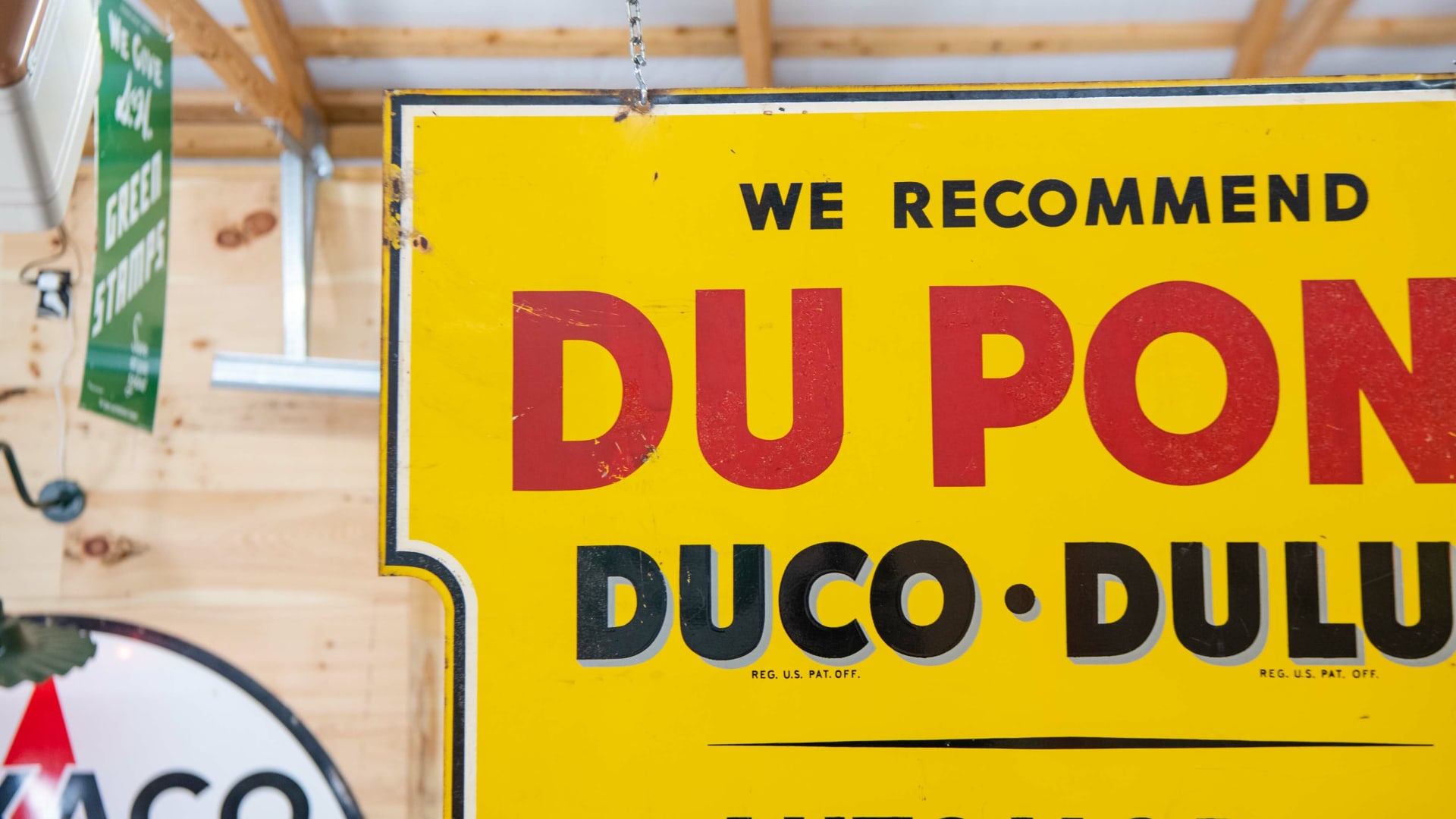 Du Pont Double-Sided Tin Sign at Indy Road Art 2022 as E348 - Mecum ...