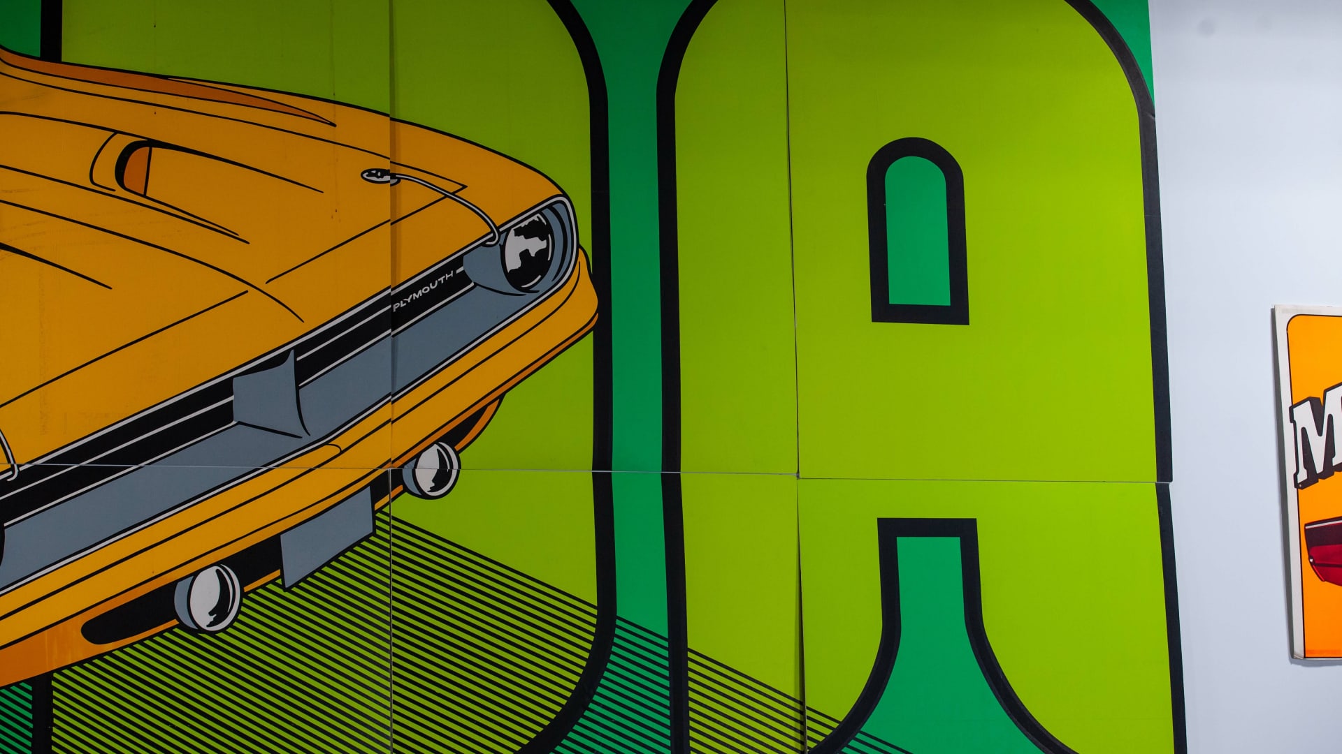 Cuda Billboard Advertisement at Indy Road Art 2022 as B394 - Mecum Auctions