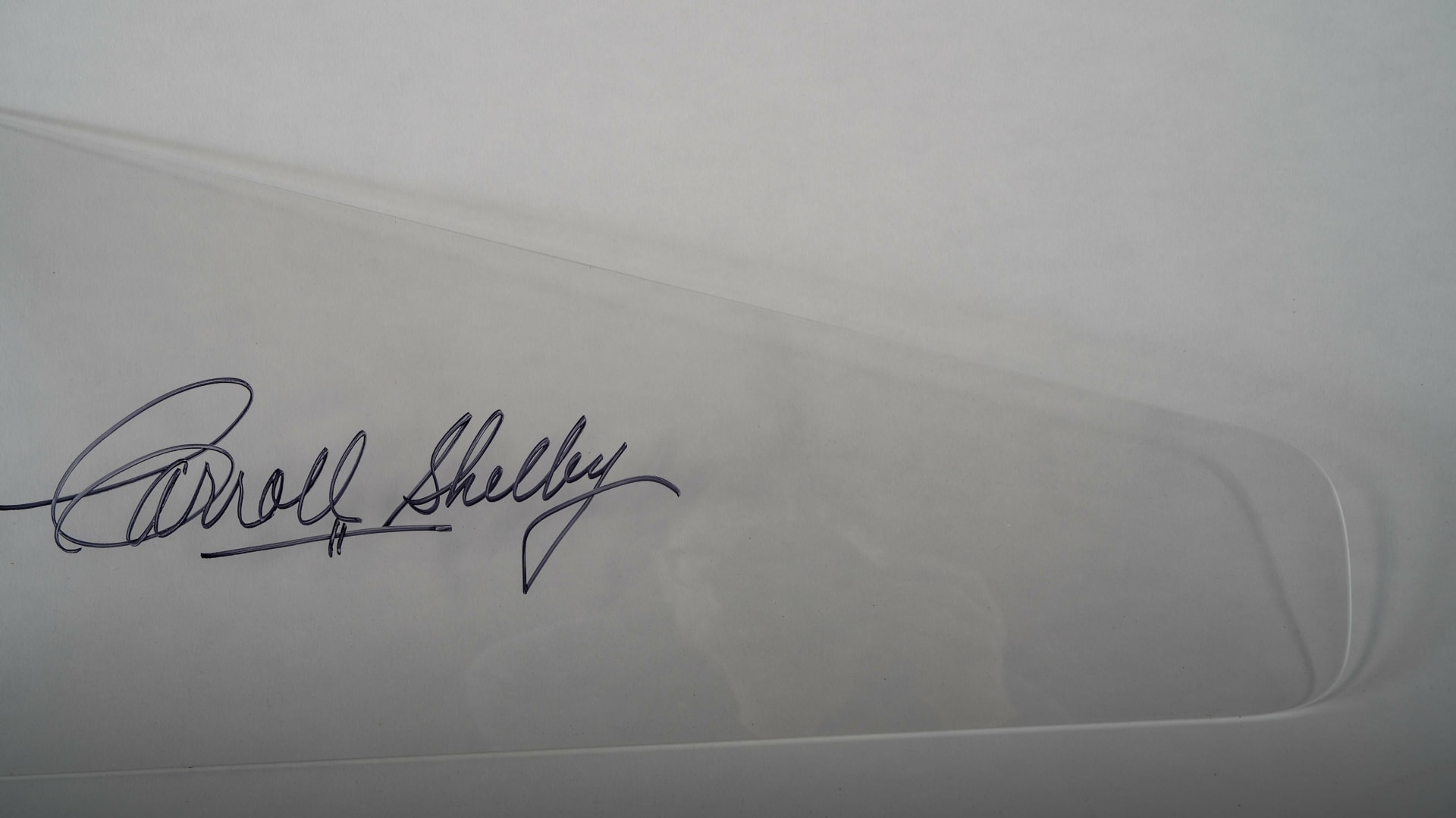 Carroll Shelby Autographed Side Windows at Indy Road Art 2022 as M133 ...