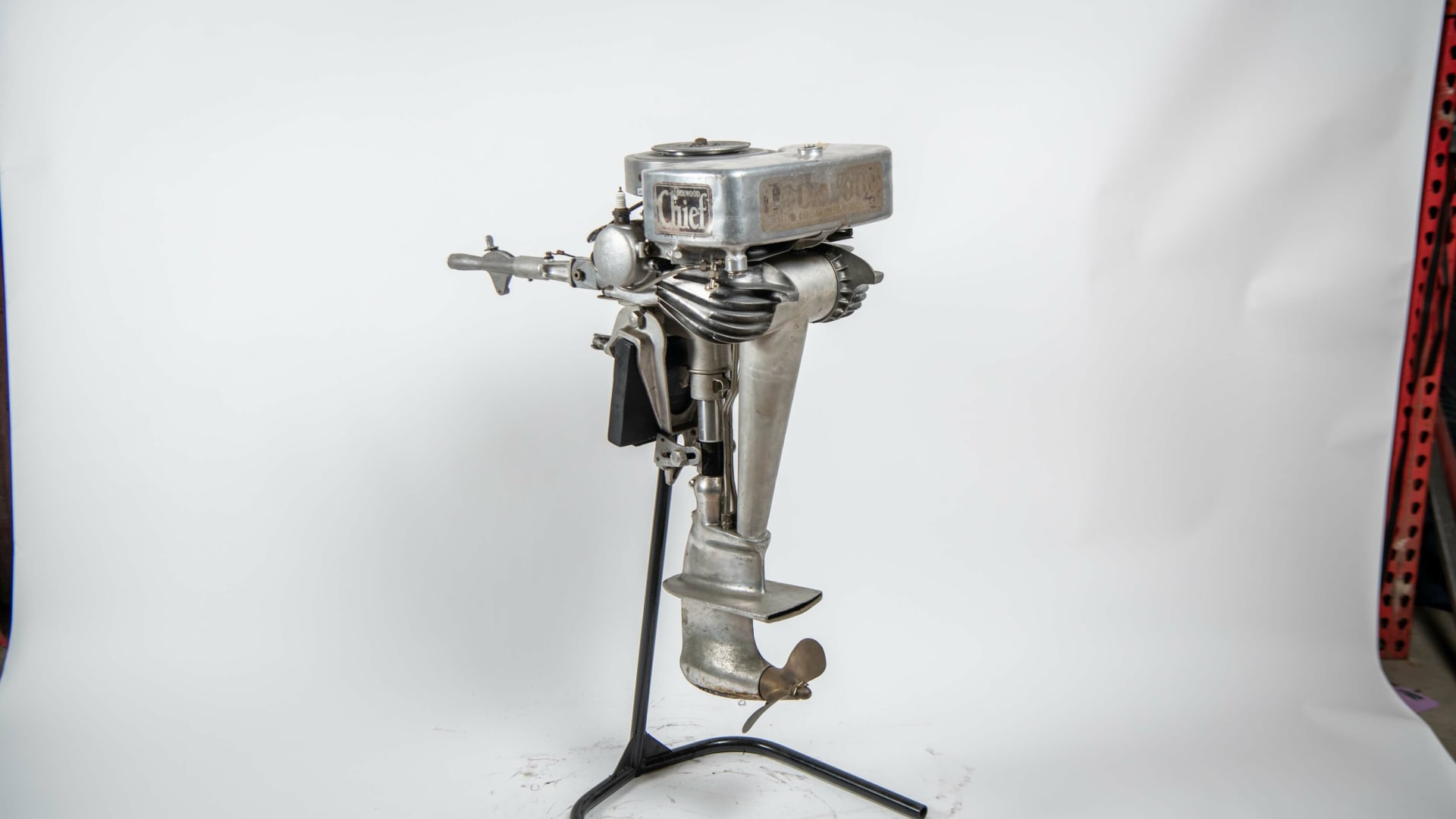 1930s Lockwood Chief Outboard Boat Motor at Indy Road Art 2022 as N288 ...