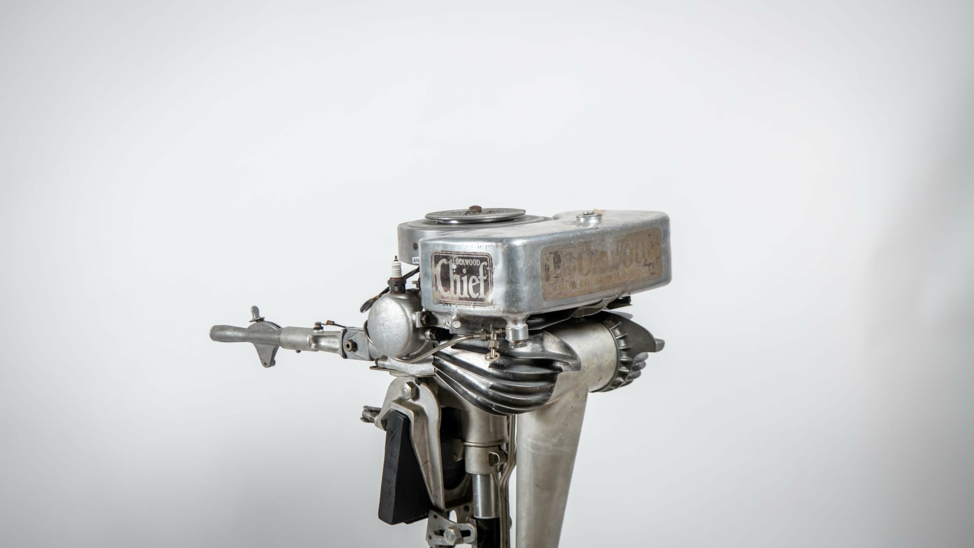 1930s Lockwood Chief Outboard Boat Motor at Indy Road Art 2022 as N288 ...