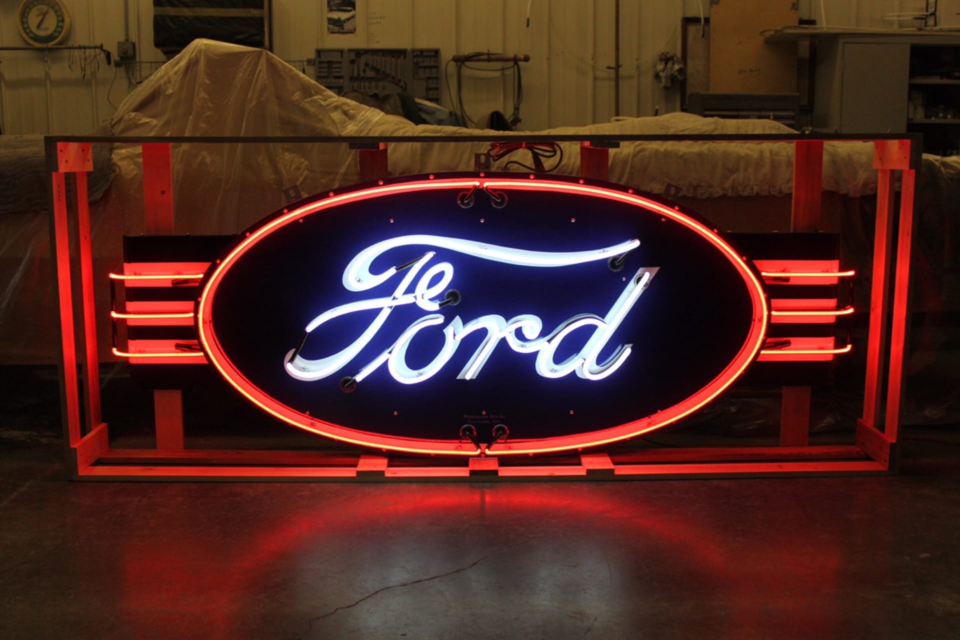 Ford Dealership Neon Sign With Wings DSPN 96x36 at Indy 2016 as J72 ...