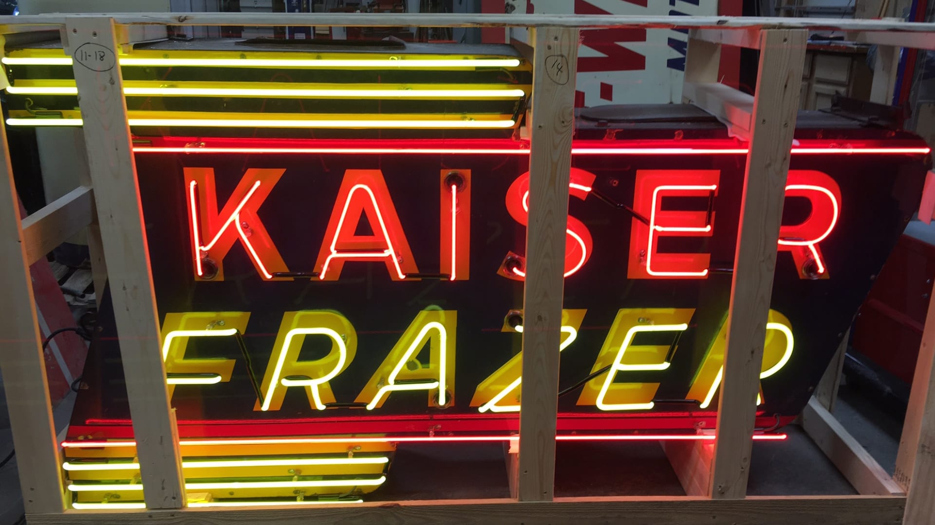 Kaiser Frazer Dealership Neon Sign SSPN 72x42 at Indy 2016 as J81 ...