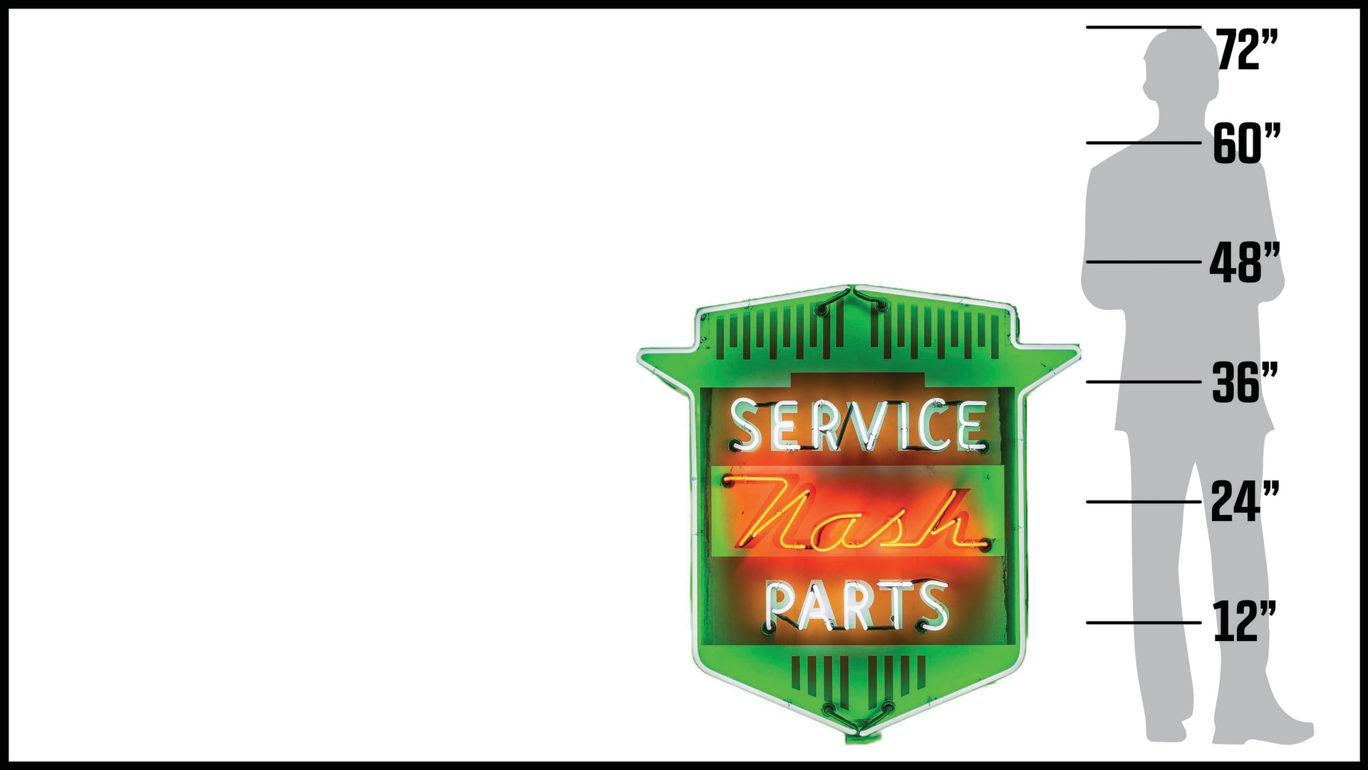 Nash Single-Sided Porcelain Neon Sign at Indy 2022 asZ800 - Mecum Auctions