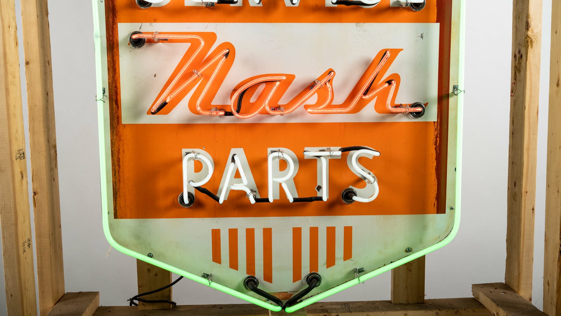 Nash Single-Sided Porcelain Neon Sign at Indy 2022 asZ800 - Mecum Auctions