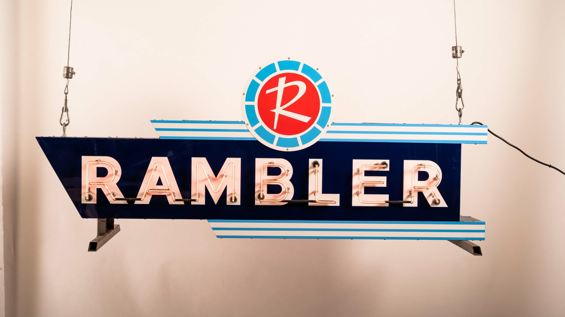 Rambler Double-Sided Neon Sign at Indy 2022 as Z803 - Mecum Auctions