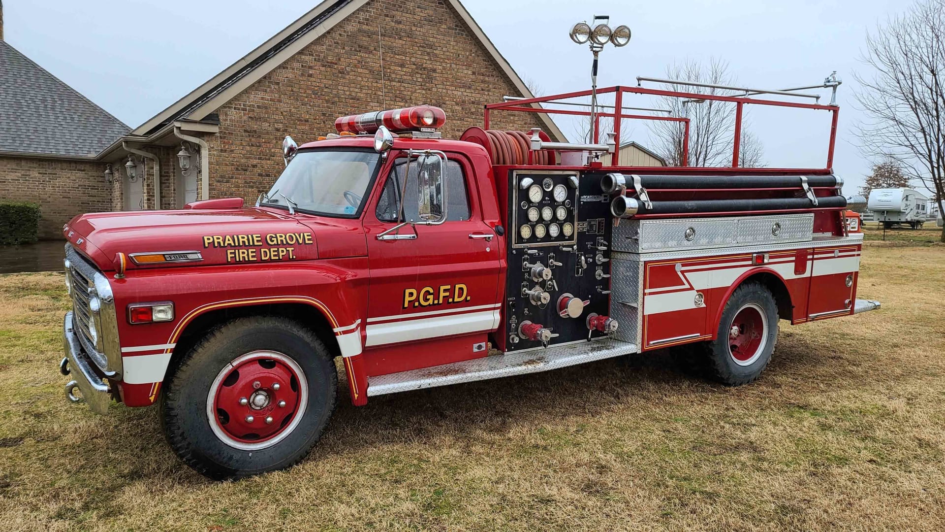 1971 Ford F750 Fire Truck at Tulsa 2021 as F116 - Mecum Auctions