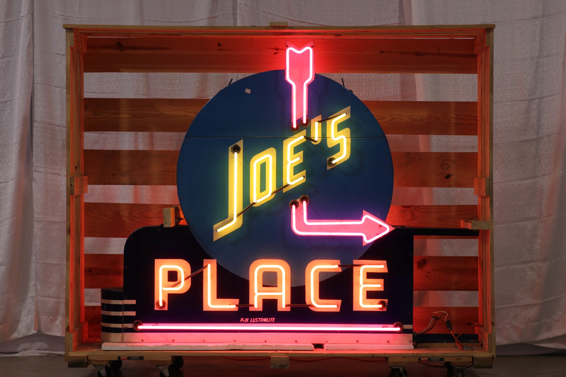 Joe's Place 62x59x14 at The Walker Sign Collection 2015 as S10 - Mecum ...