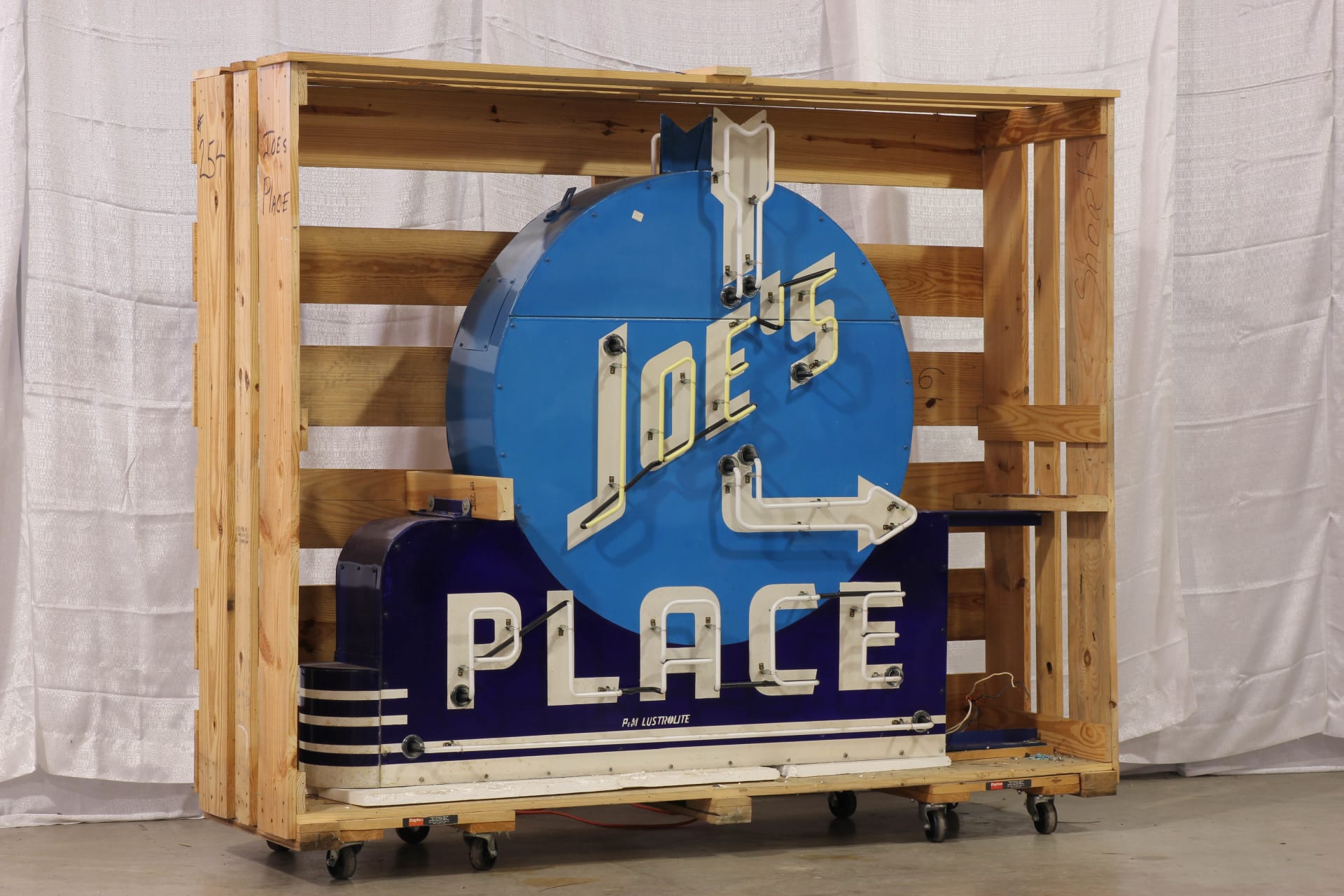 Joe's Place 62x59x14 at The Walker Sign Collection 2015 as S10 - Mecum ...