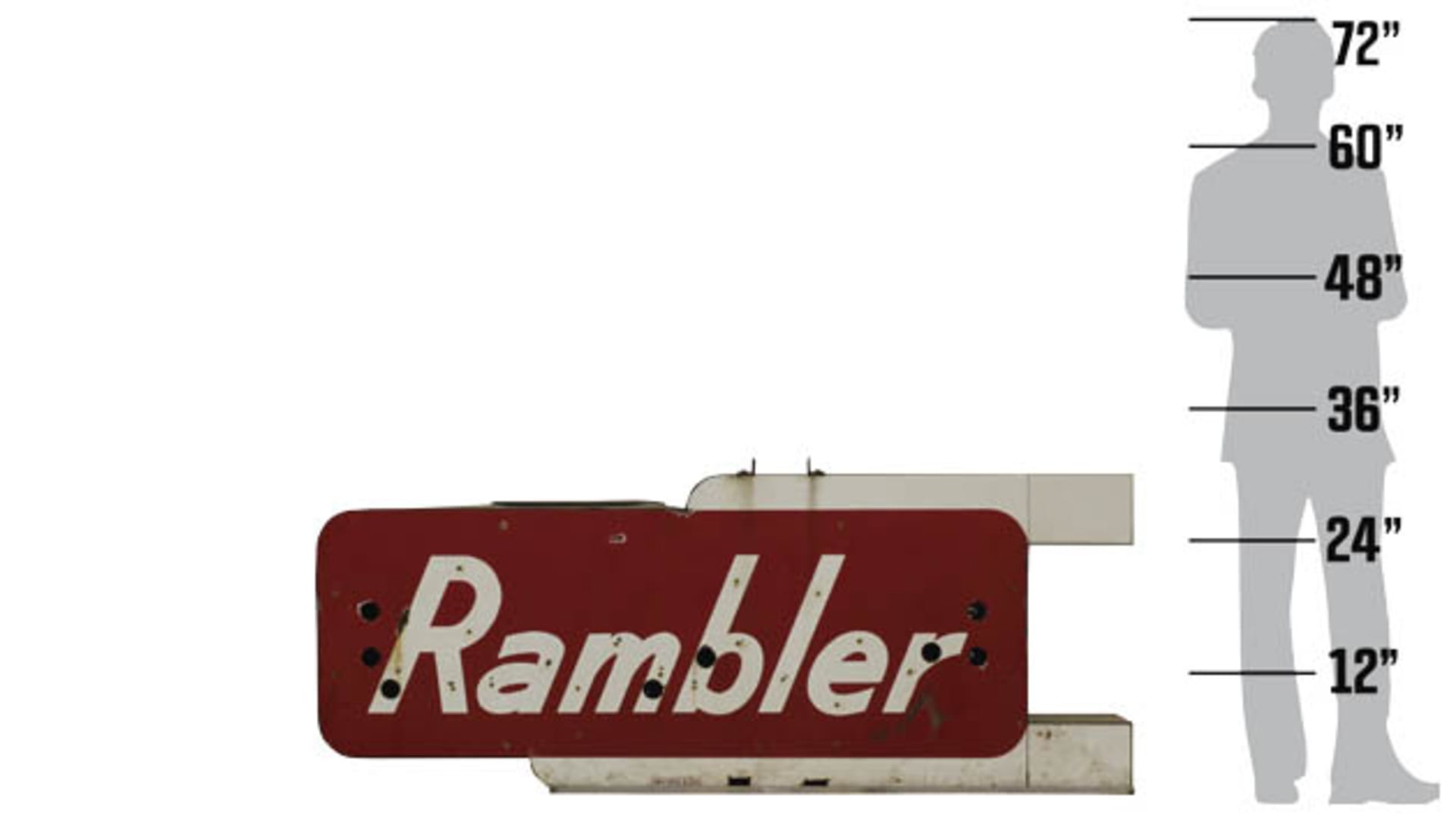 Rambler 72x29x12 at The Walker Sign Collection 2015 as F128 - Mecum ...