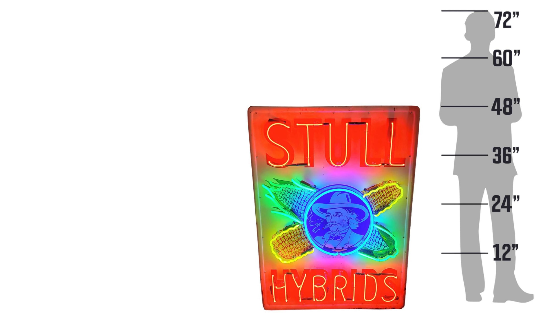 1965 Stull Hybrids Single-Sided Tin Neon Sign at Gone Farmin' Spring ...