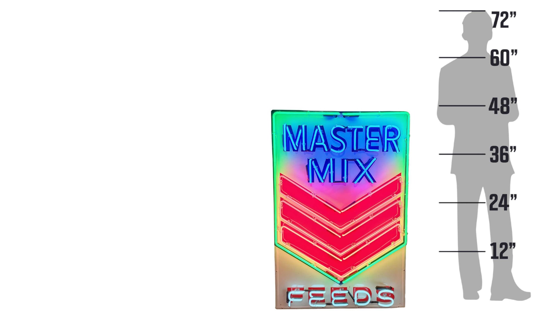 Master Mix Feeds Single-Sided Tin Neon Sign at Gone Farmin' Spring ...