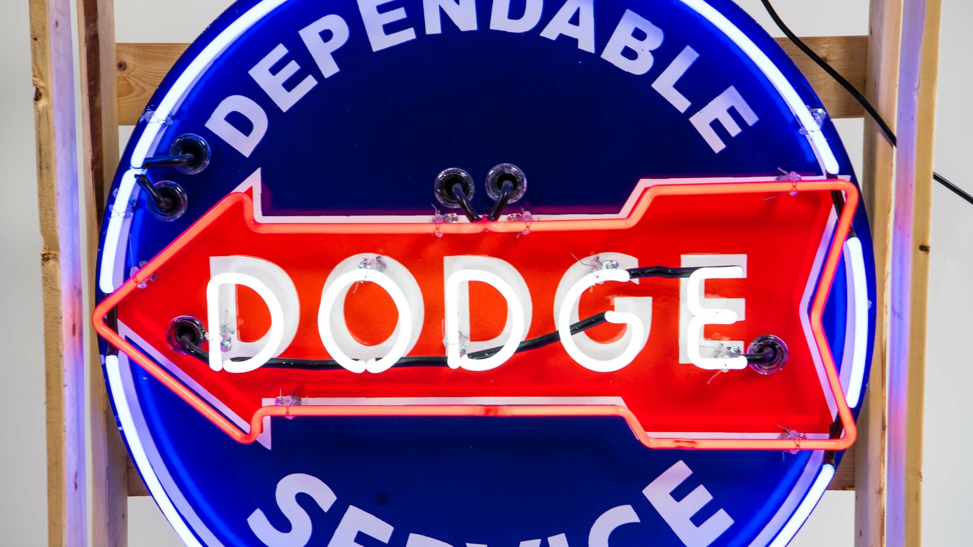 Dodge Single-Sided Porcelain Neon Sign at Glendale 2023 as Z431 - Mecum ...