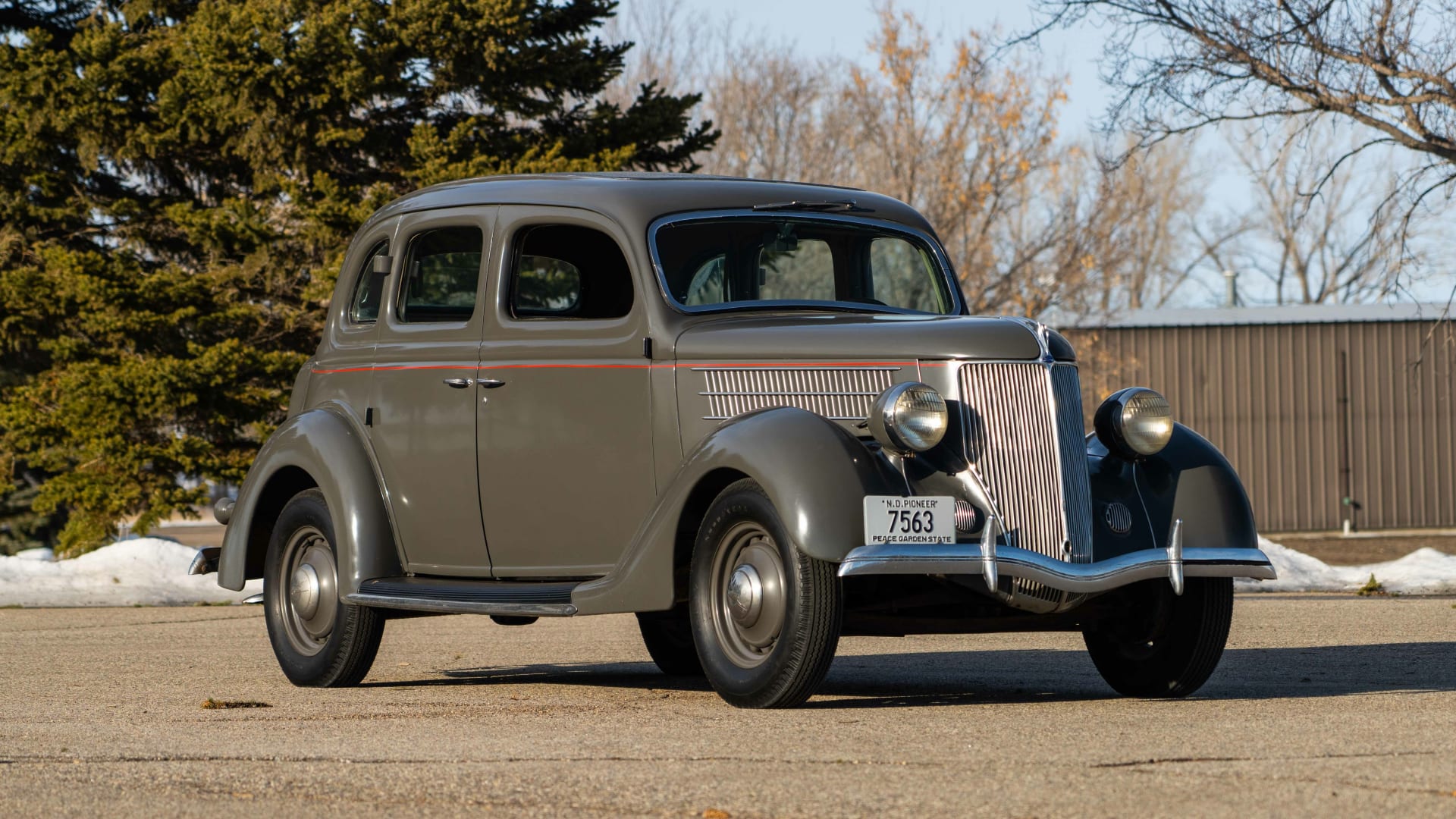 1936 Ford Humpback Sedan at Indy 2023 as T220.2 - Mecum Auctions