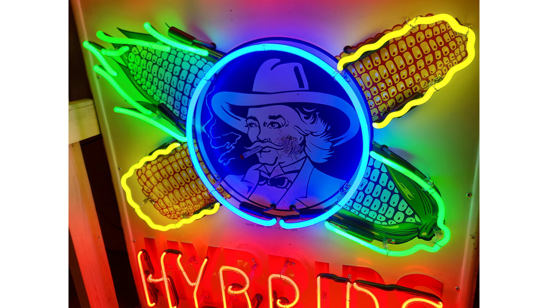 1965 Stull Hybrids Single-Sided Tin Neon Sign at Gone Farmin' Spring ...