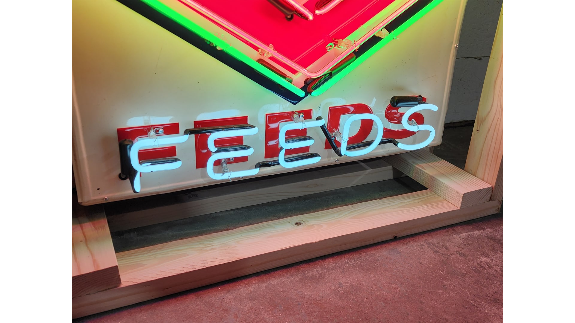Master Mix Feeds Single-Sided Tin Neon Sign at Gone Farmin' Spring ...
