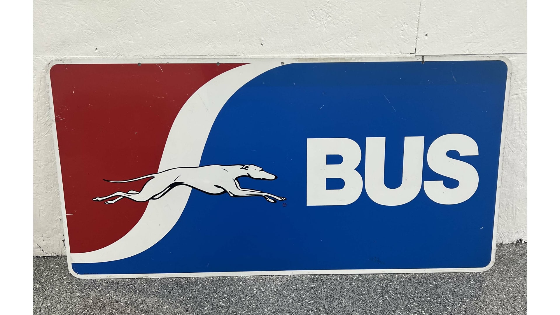 Greyhound Bus Double-Sided Tin Sign at Gone Farmin' Spring Classic 2023 ...