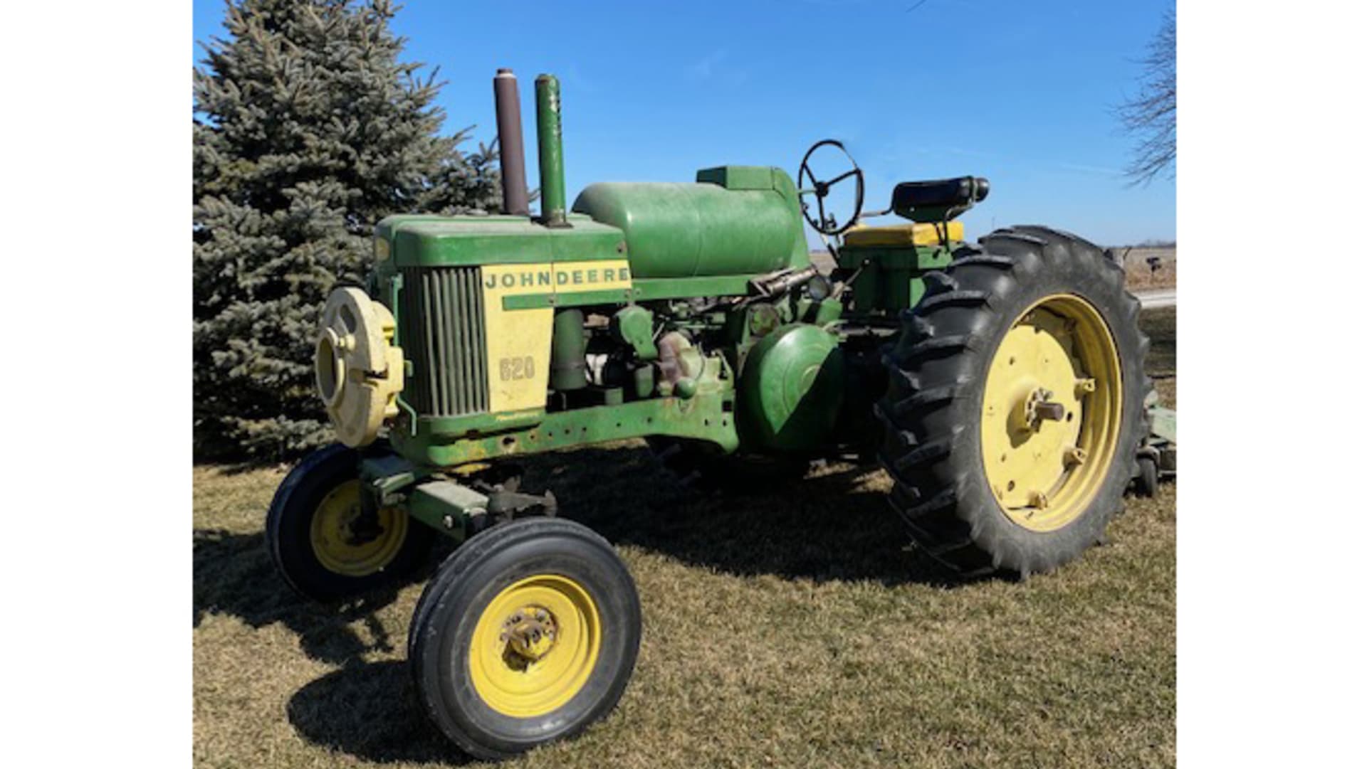 1958 John Deere 620 W LP at Gone Farmin' Spring Classic 2023 as S137 ...