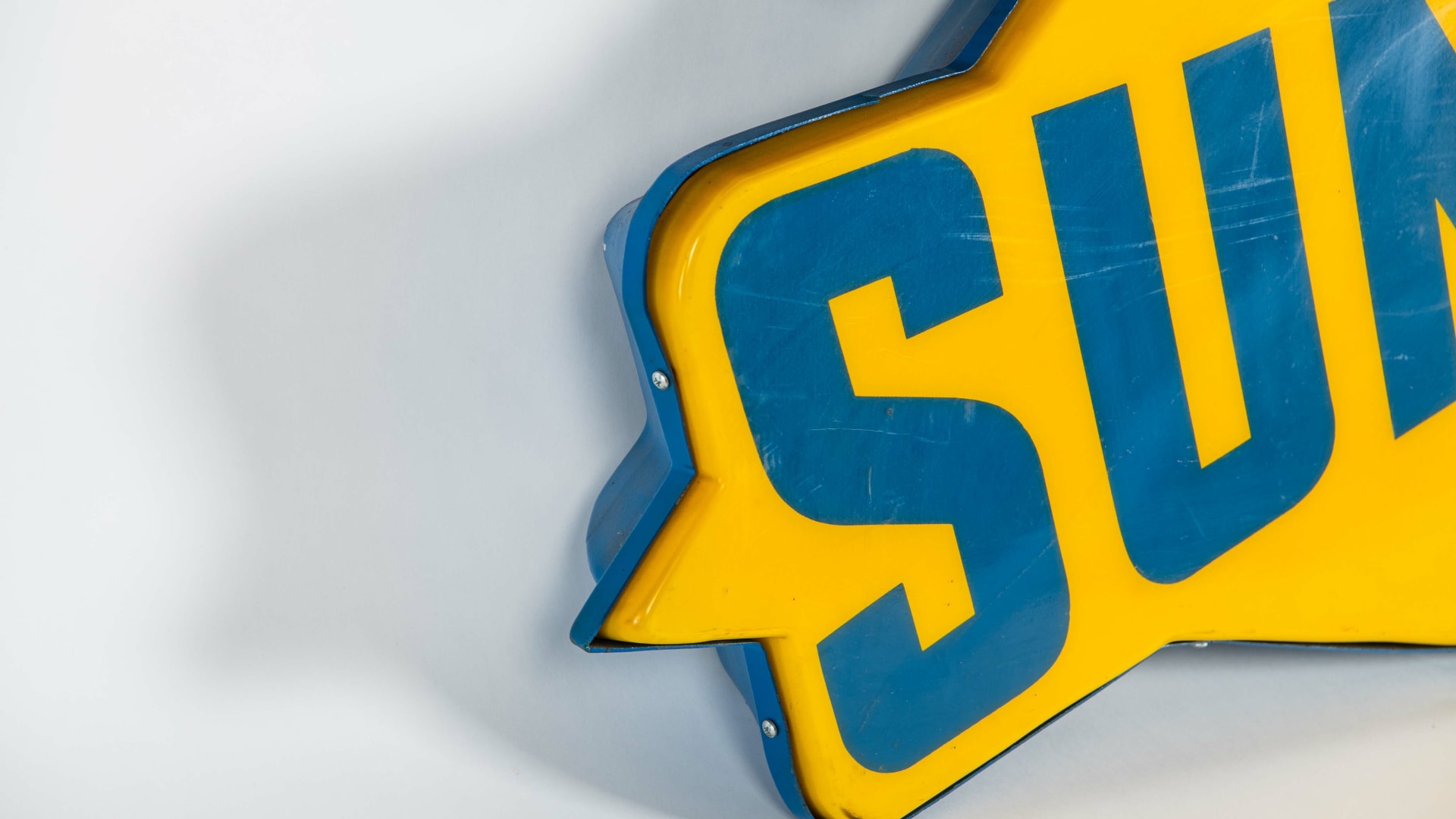 Sunoco Single-Sided Light-up Sign at Indy 2023 as M55 - Mecum Auctions