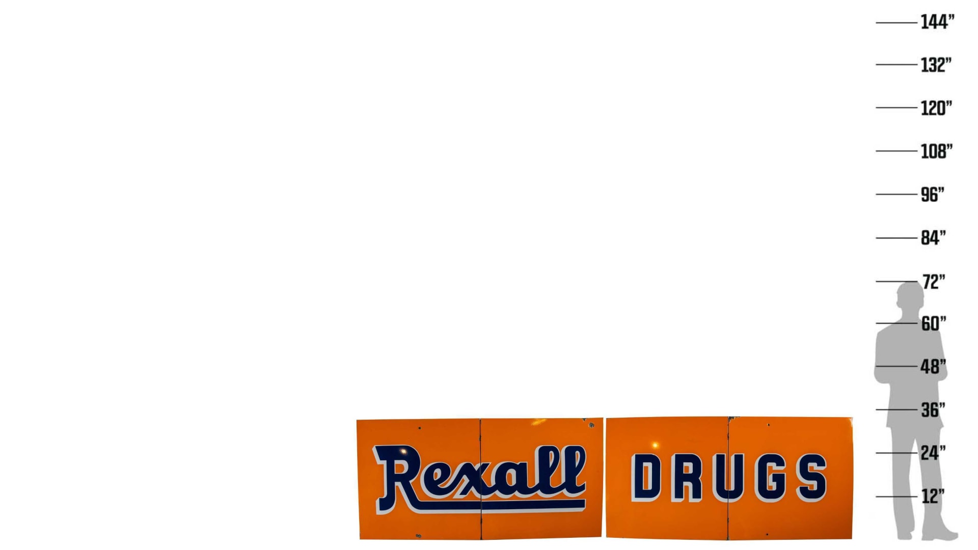 Rexall Drugs Single-Sided Porcelain Sign at Indy 2023 as M234 - Mecum ...