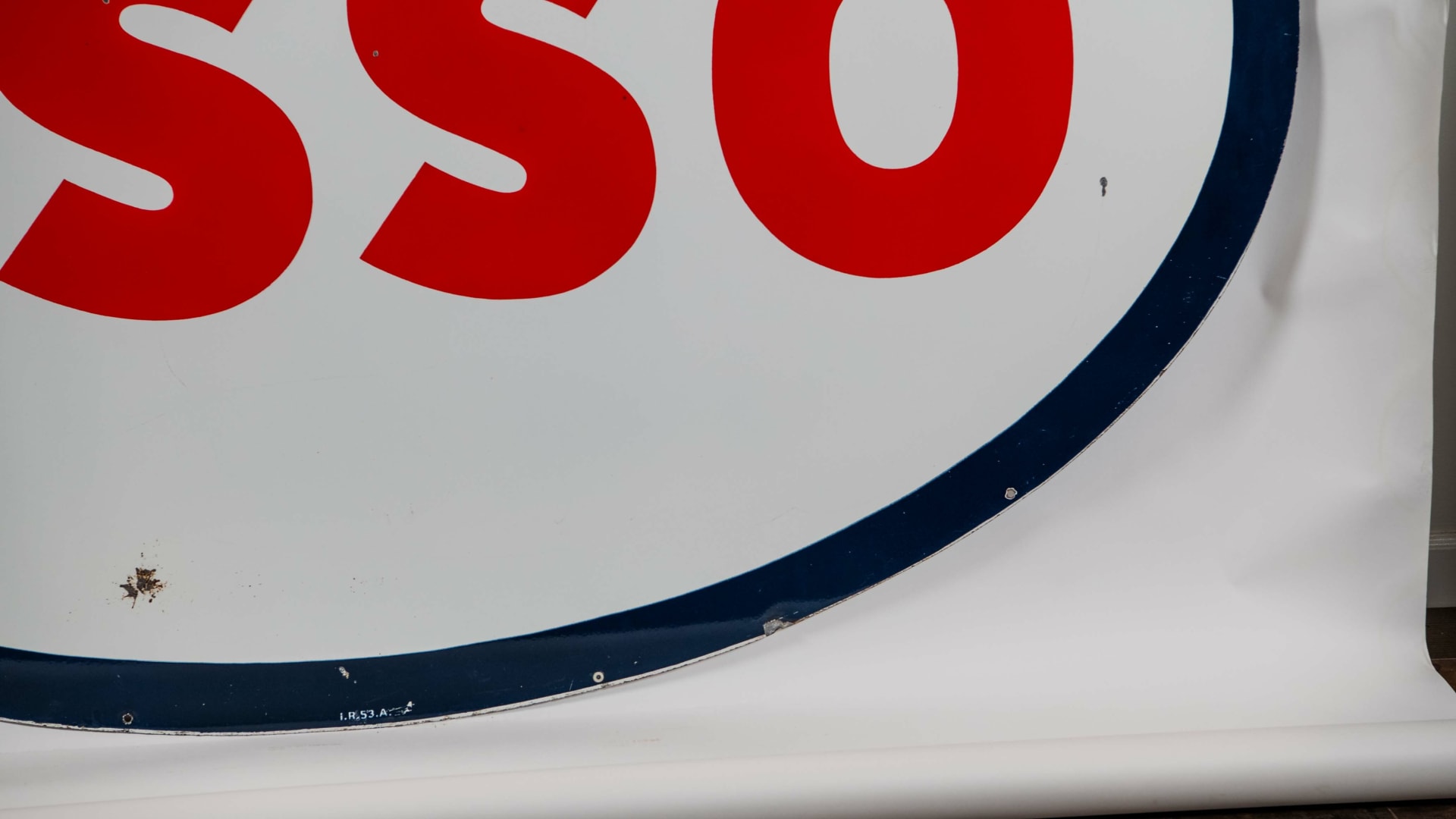1953 Esso Double-Sided Porcelain Sign at Indy 2023 as M235 - Mecum Auctions
