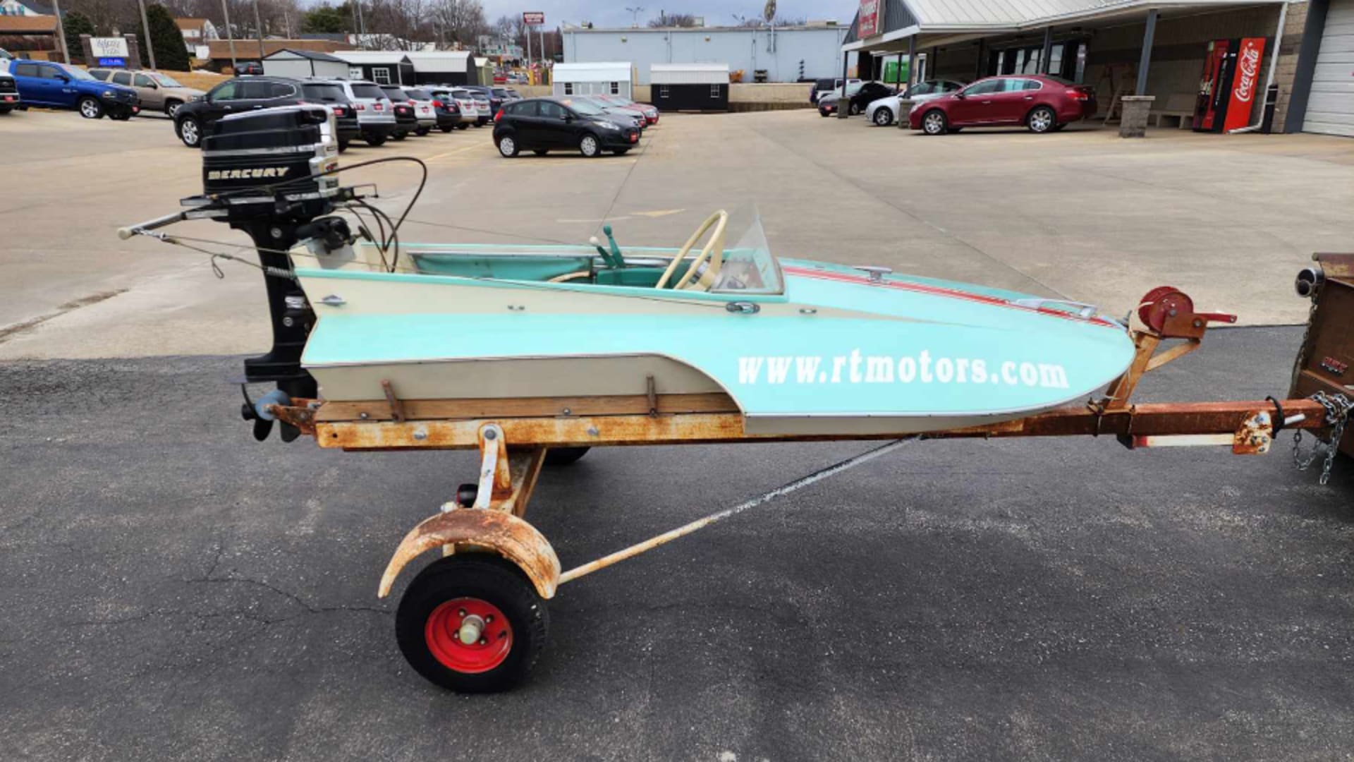 1965 Homemade Tiny Titan and Trailer Mini Hydroplane at Indy 2023 as ...