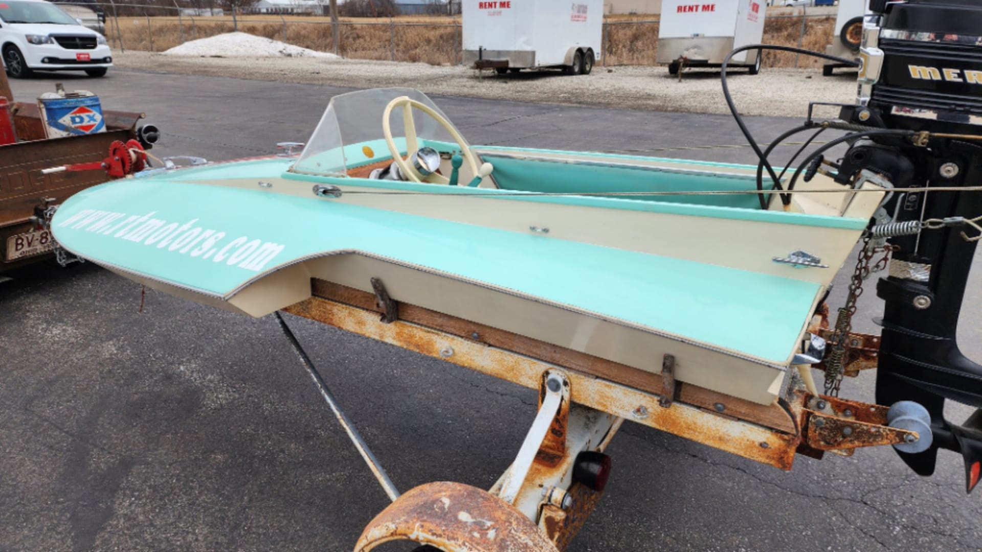 1965 Homemade Tiny Titan and Trailer Mini Hydroplane at Indy 2023 as ...