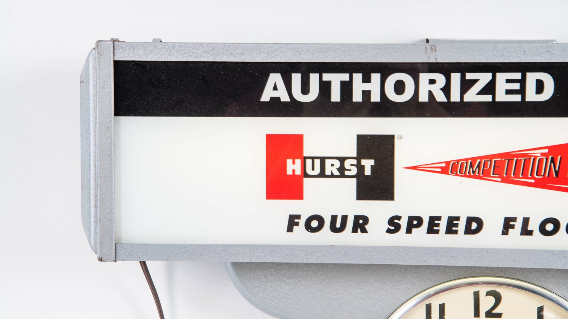 Hurst Authorized Plastic Dealer Light-up Clock at Glendale 2023 as Z510 ...