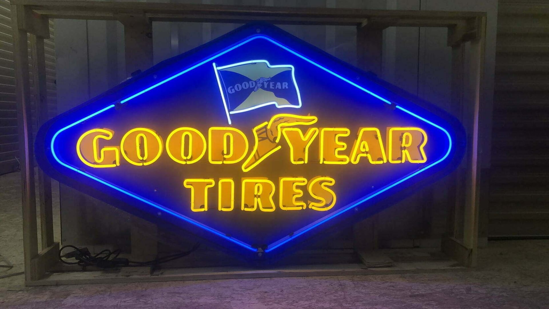 Goodyear Neon Sign at Glendale 2023 as Z506 - Mecum Auctions