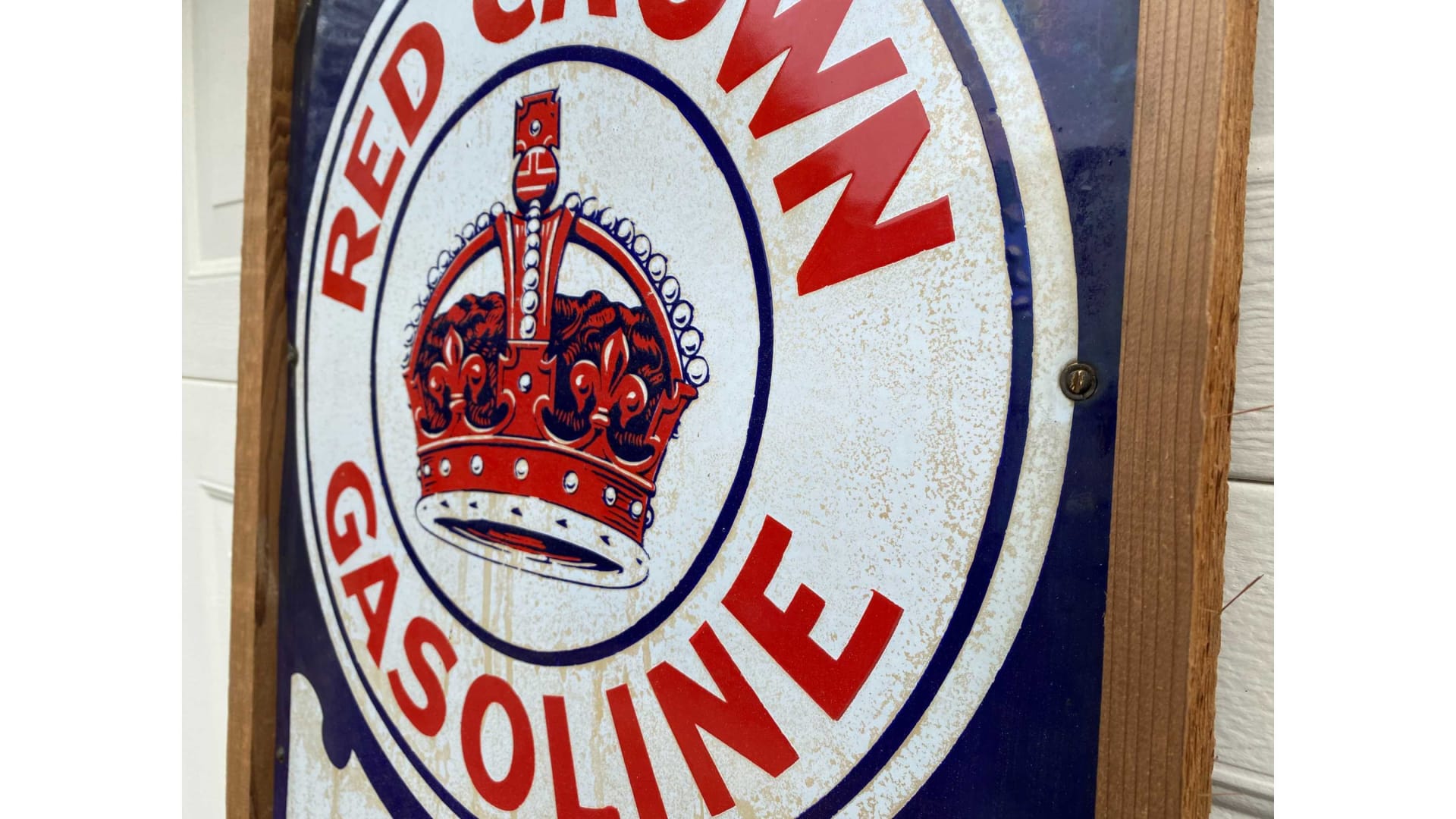 1924 Standard Red Crown Single-Sided Porcelain Thermometer at Indy 2023 ...