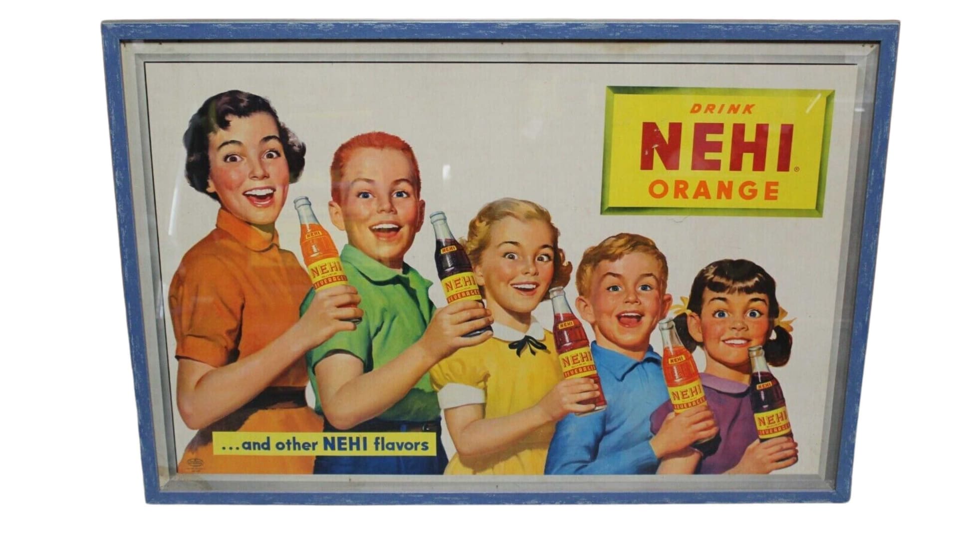 1950s Nehi Framed Cardboard Advertisement at Indy 2023 as M114 - Mecum ...