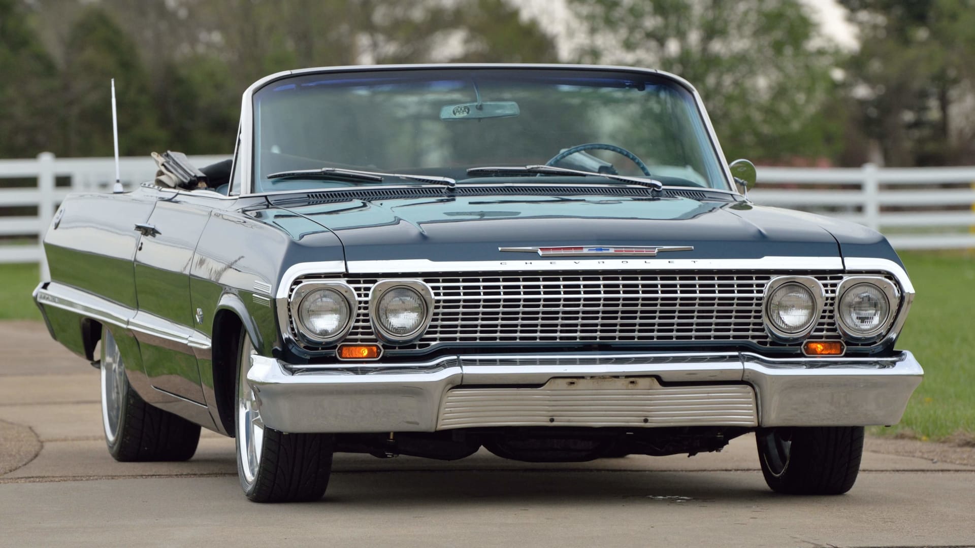 1963 Chevrolet Impala Convertible at Indy 2023 as T162.1 - Mecum Auctions