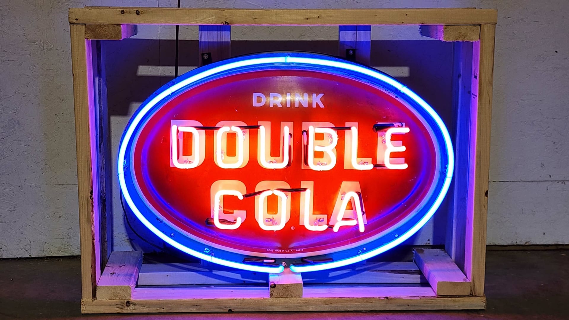 Double Cola Single-Sided Tin Neon Sign at Indy 2023 as M251 - Mecum ...