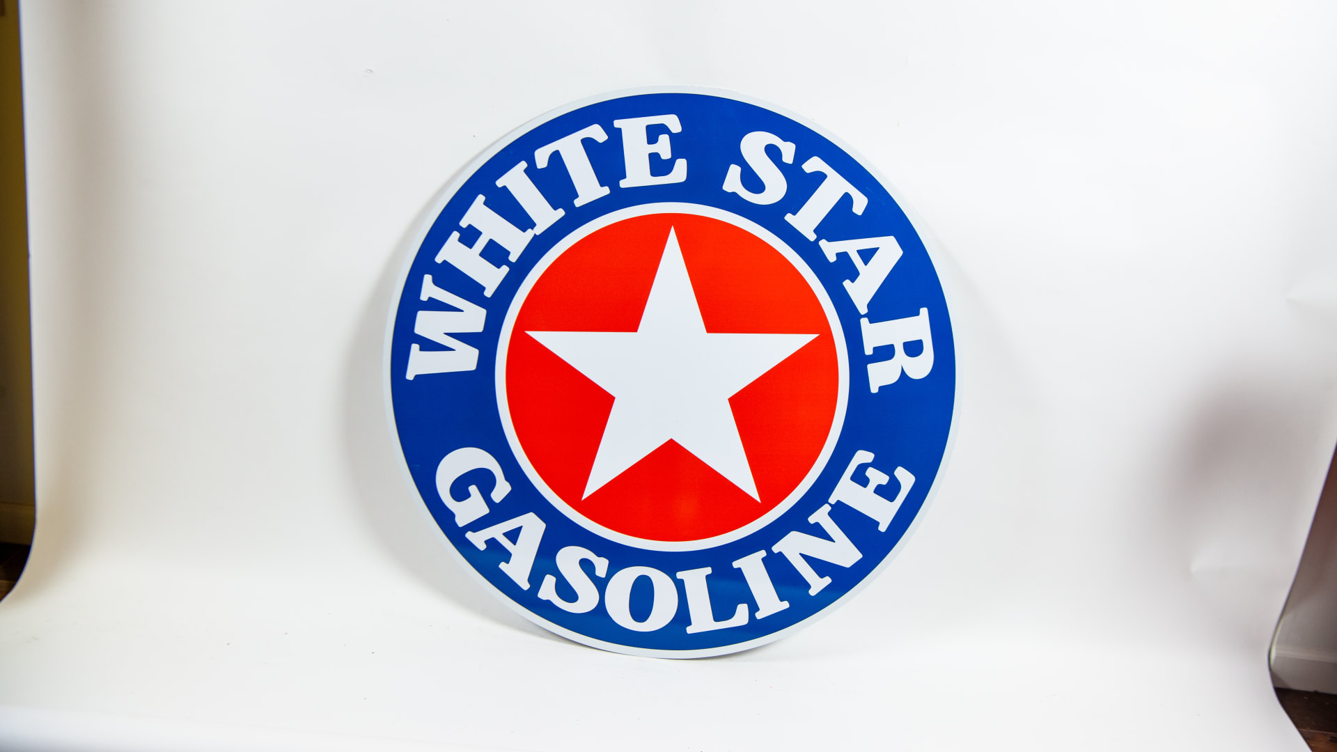 White Star Gasoline Single-Sided Tin Sign at Indy 2023 as Z323 - Mecum ...